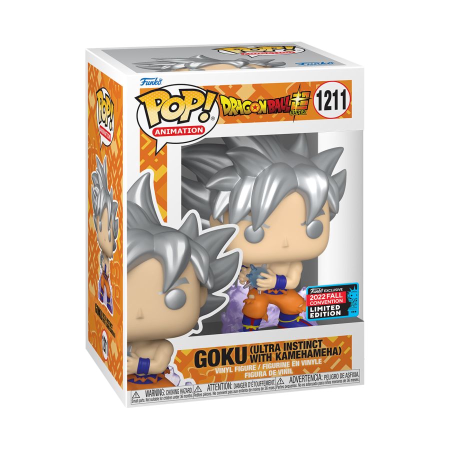 Dragon Ball Super Ultra Instinct Goku with Kamehameha NYCC 2022 US Exclusive Funko Pop Vinyl RS Ryft